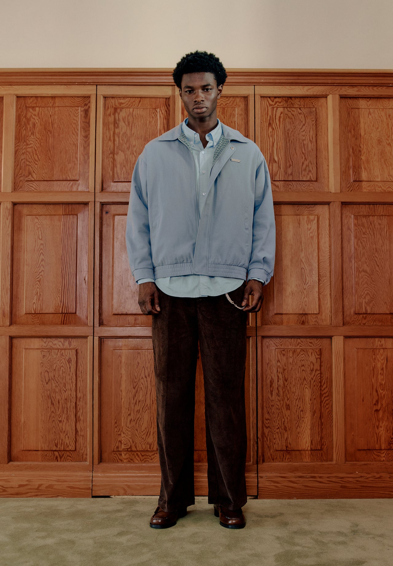 House of Sunny Baby Check Harrington Jacket – Mens Casual Jacket